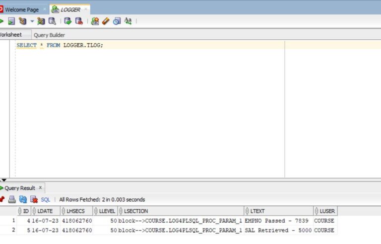 LOG4PLSQL is an open source tool that uses PL/SQL fr
